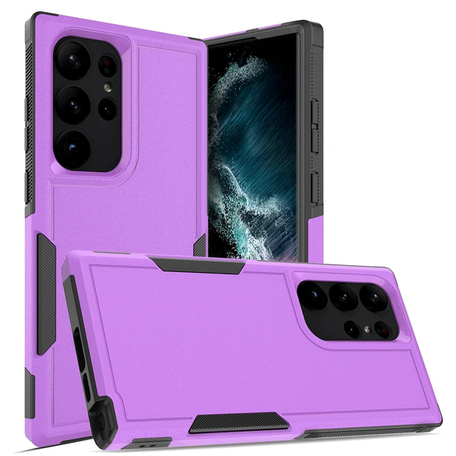 Heavy Duty Armor Shockproof Phone Case with Hard Plastic Back Cover ...