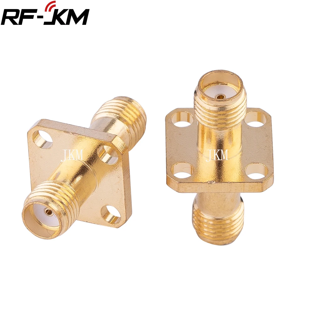 1PCS SMA Female To SMA Connector RF Coaxial 4 Hole Flange Socket ...