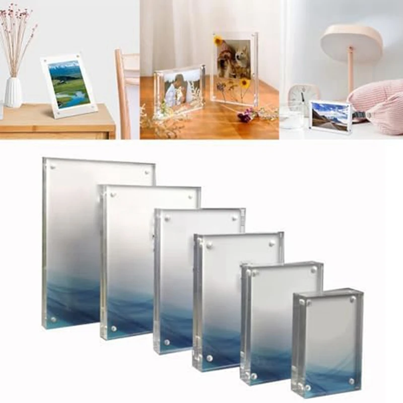Durable-Clear-Acrylic-Magnetic-Picture-Frame-For-Preserving-Beautiful ...