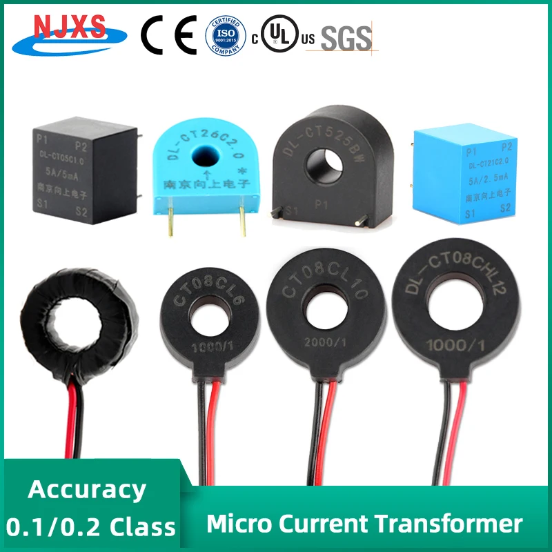 Precision-Mini-Current-Transformer-0-60A-1000-1-2000-1-PCB-Mount-2-4 ...