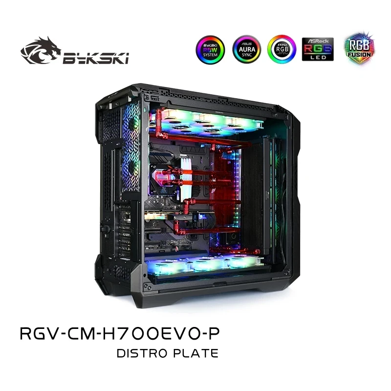 Bykski Acrylic Distro Plate /Board Cooler Solution for Cooler Master ...