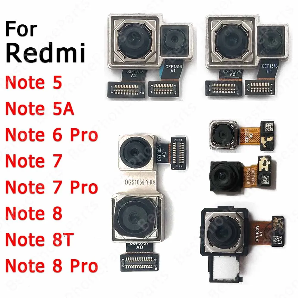 Rear Camera For Xiaomi Redmi Note 6 7 8 Pro 8T 5 5A Back Camera Module ...