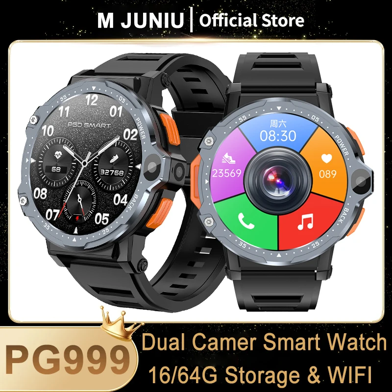 4G Smart Watch 1.54inch HD Screen Dual Camera Wifi Bluetooth Call ...