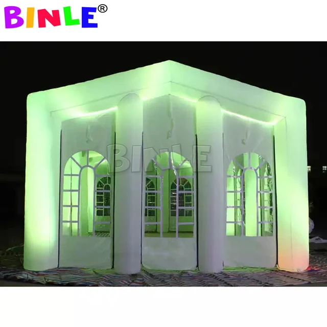 8x5x4meters White Square Giant Inflatable Wedding Tent,led party ...