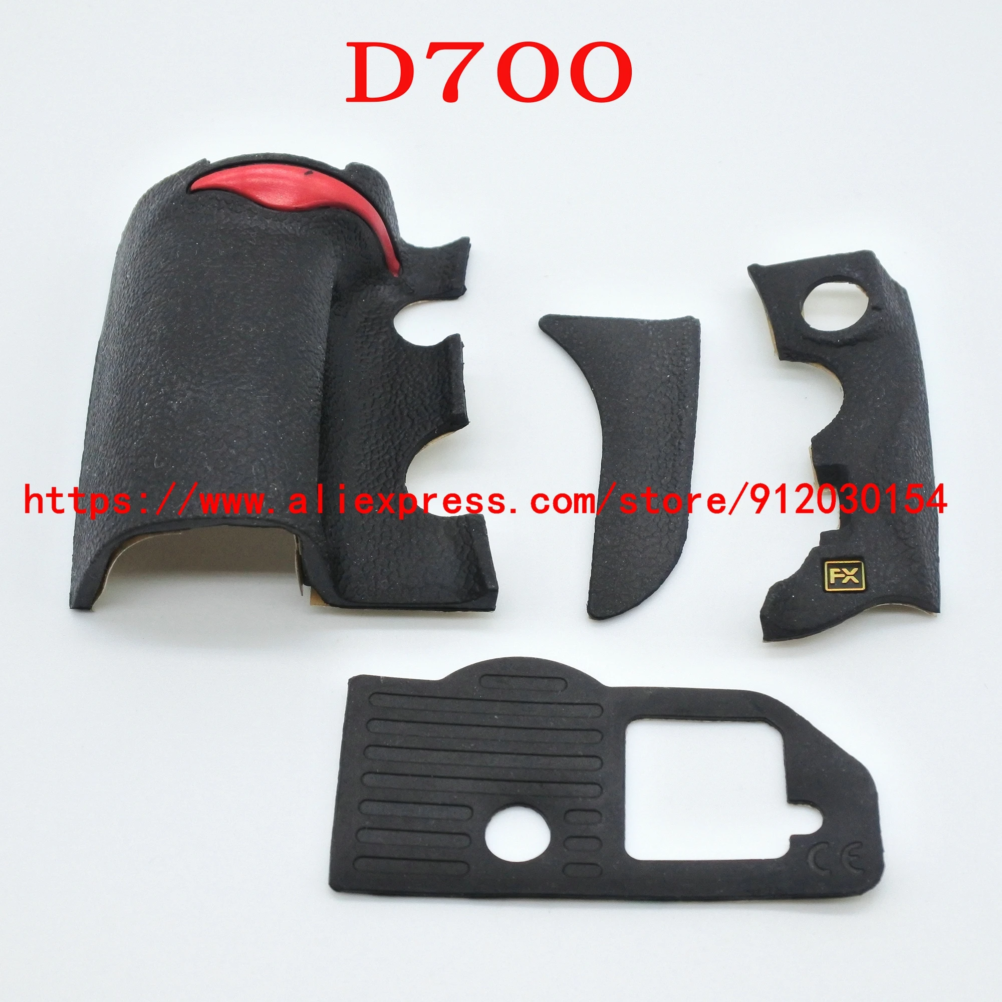 NEW-A-Set-of-4-Pieces-Grip-Rubber-Cover-Unit-For-Nikon-D700-Digital ...