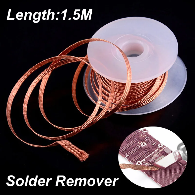 Desoldering-tran-a-fita-fio-de-solda-cobre-solda-wick-estanho-solda ...