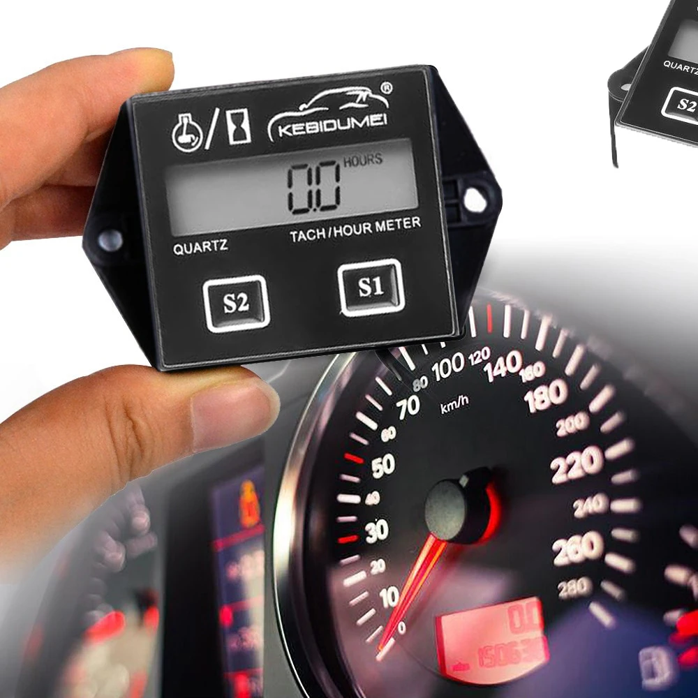 Sikeo Digitaler Tachometer Motor Tach Stunde Meter Gauge Induktive Für ...