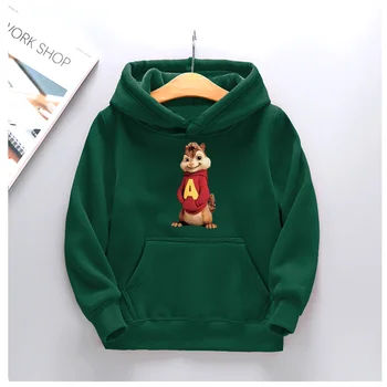 Autumn Hot Sale New Alvin and the Chipmunks Hoodies Baby Boys Girls ...