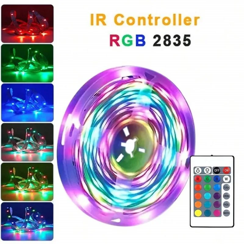 Tira-de-luces-LED-con-Control-remoto-infrarrojo-iluminaci-n-RGB-USB ...