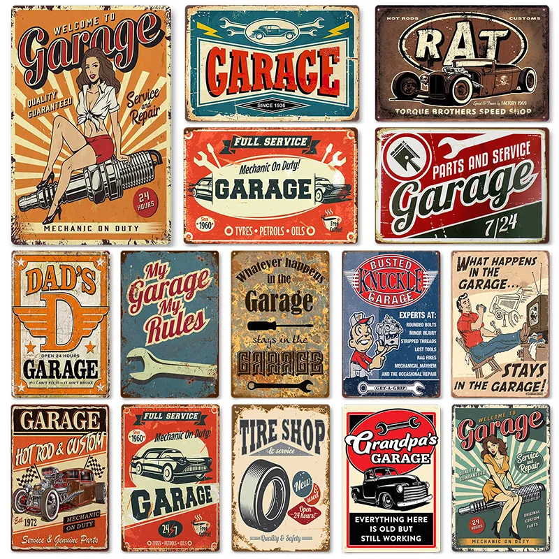 Dad-s-Garage-Repair-Service-Signs-Rusty-Vintage-Wall-Decor-Plaque-Car ...