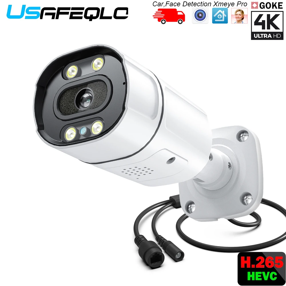 New-4K-8MP-IP-Camera-Audio-POE-H-265-NETIP-Onvif-Metal-Bullet-CCTV-Home ...