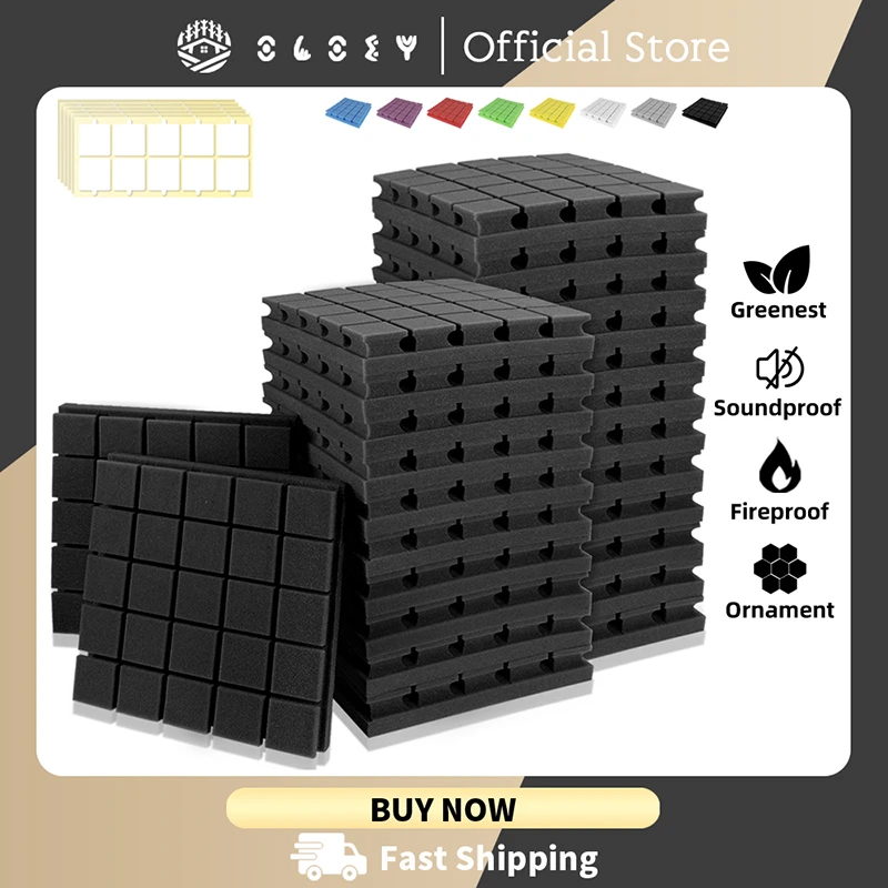 Acoustic Foam For Studio Bedroom Acoustic Insulation Sound Absorb Foam ...