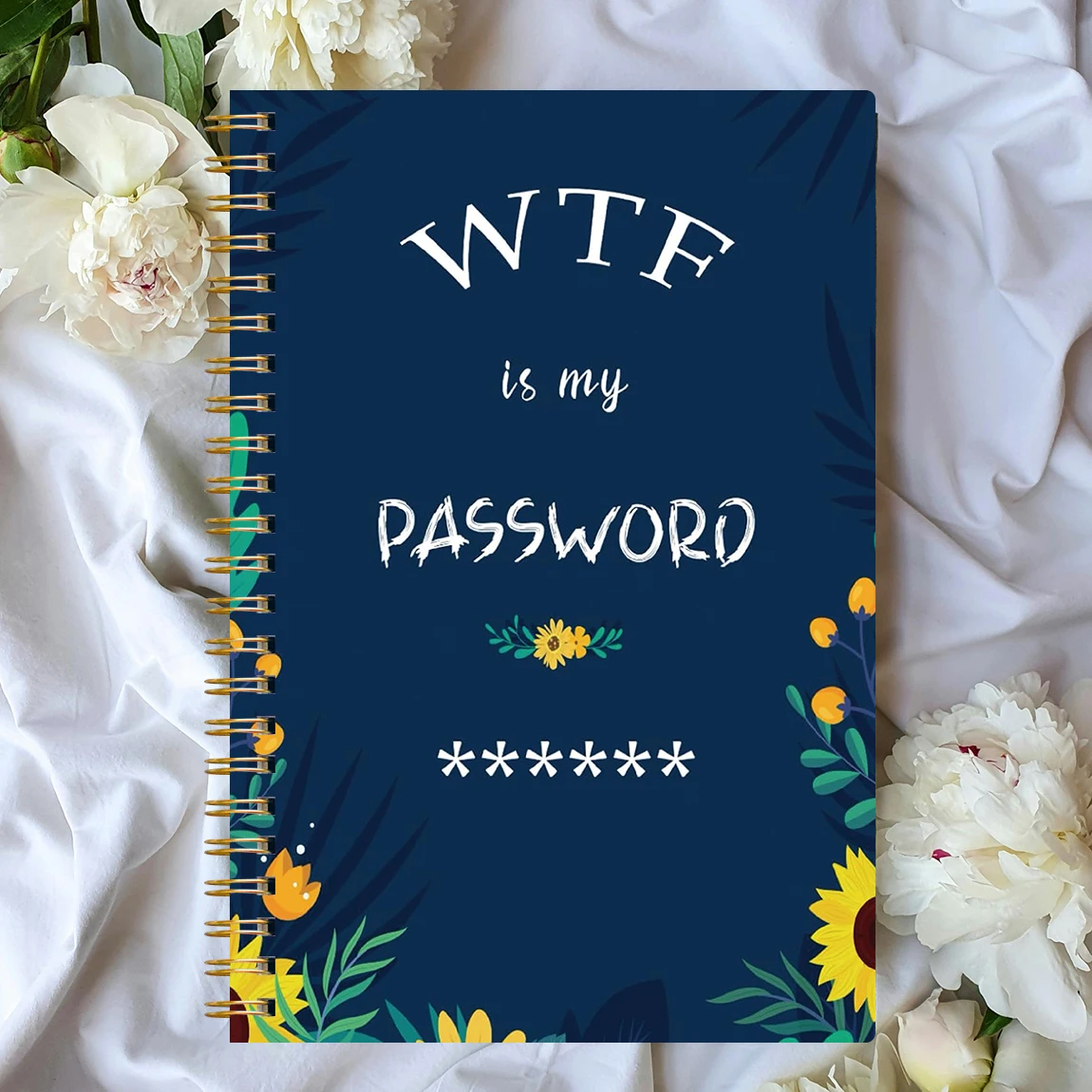 A5 Password Book WTF Funny Cover Password Organizer Notebook Spiral ...
