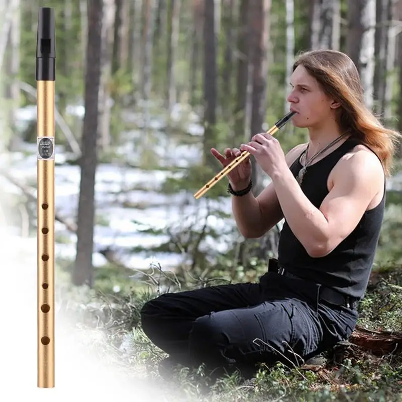 Fun & Colorful Tin Whistle Clear Sound Quality Six-Hole Tin Flute ...