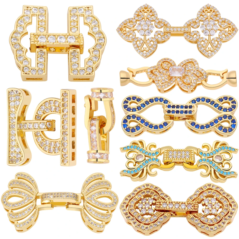Juya-Fermoirs-de-fermeture-en-cuivre-plaqu-or-18-carats-bricolage ...