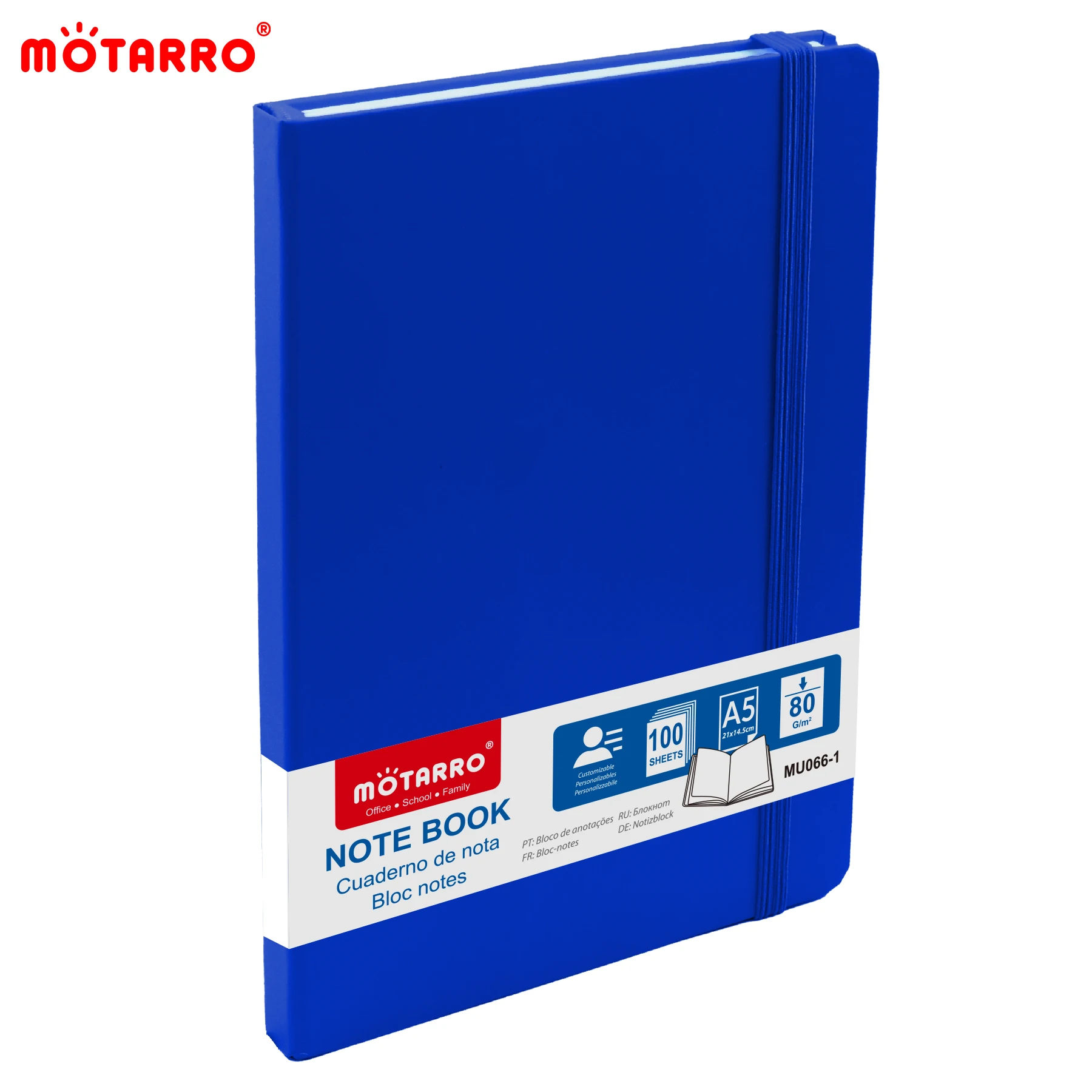 MOTARRO A5 Blue Notebooks 100 Sheets DIY Binder Notebook Cover Diary ...