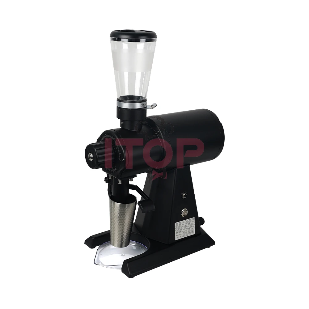 ITOP 98MM Coffee Grinder Stainless Steel Flat Burrs 700g Plastic Bean ...