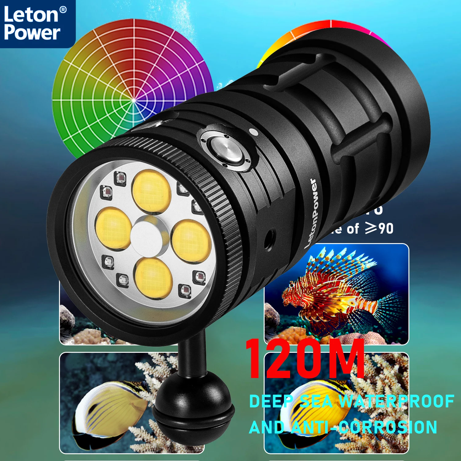 Profissional-Prova-D-gua-L-mpada-Subaqu-tica-Fotografia-Luz-Alto-Lumens ...
