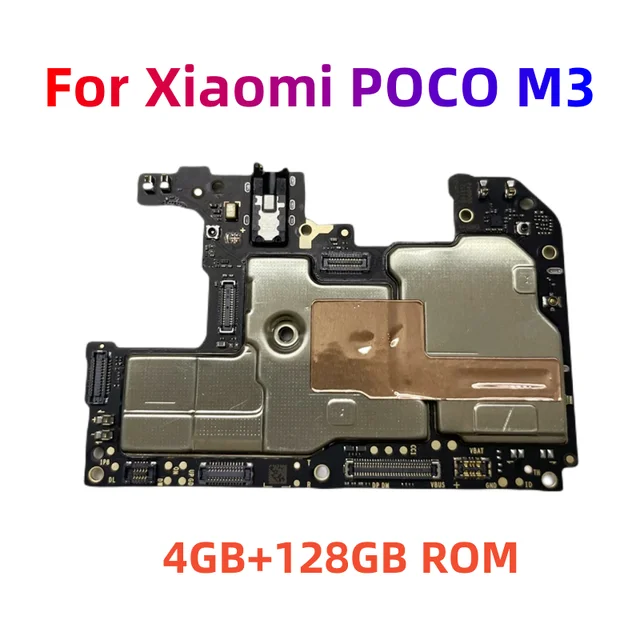 128GB 256GB Original Unlocked Mainboard For Xiaomi Poco M3 Mi PocoPhone ...