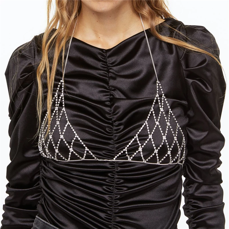 INS-Fashion-Shiny-Rhinestone-Mesh-Hollow-Chest-Chain-Women-s-Nightclub ...
