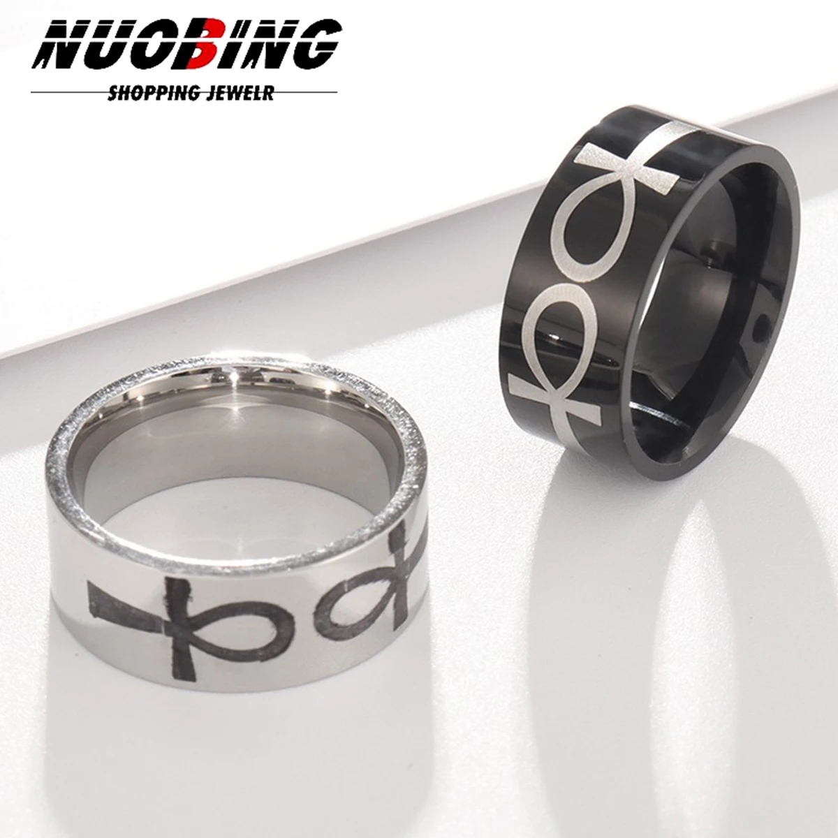 Retro-Cross-Stainless-Steel-Ring-Voodoo-Cross-Celtic-Woman-Men-Punk ...