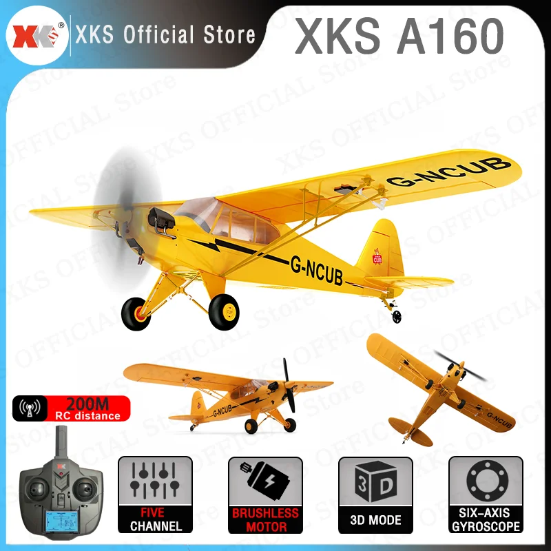 WLtoys XKS A160 RC Plane 3D/6G Modle High performance 1406 Brushless Motor Remote Radio ...