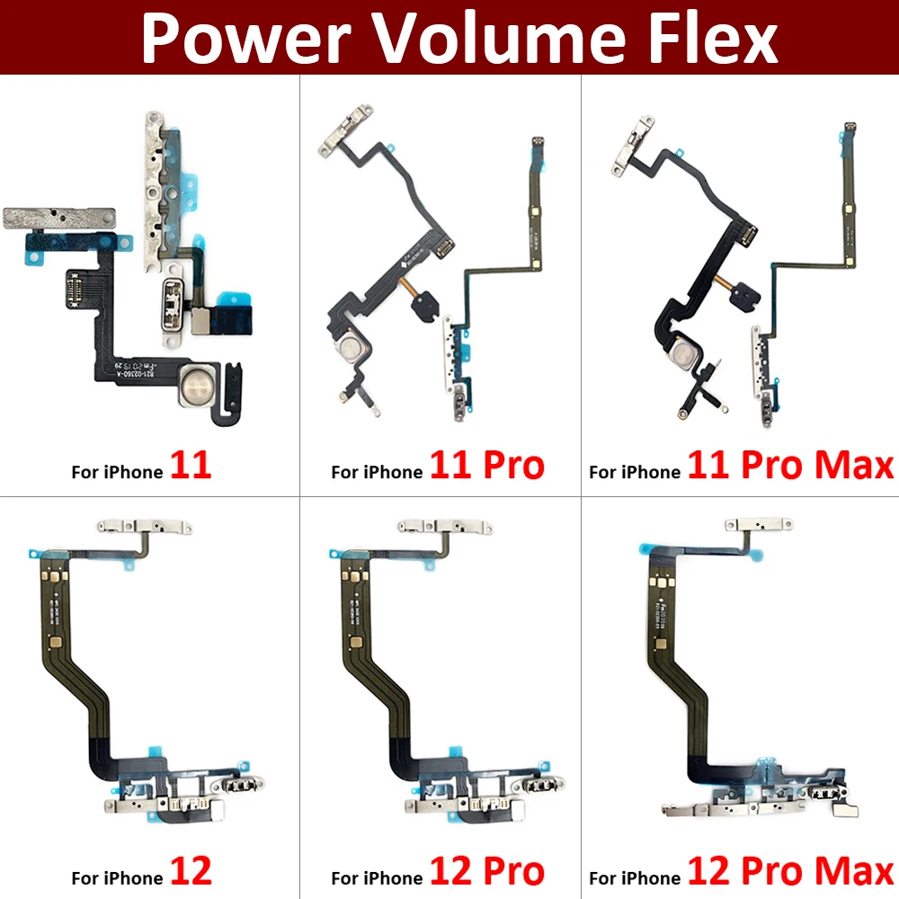 Botones-de-volumen-de-encendido-para-iPhone-11-11Pro-12-Pro-12-Pro-Max ...