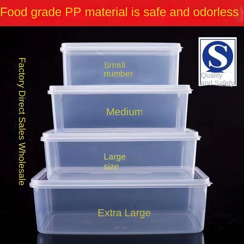 Crisper-Plastic-Transparent-Box-Rectangular-Refrigerator-Refrigeration ...