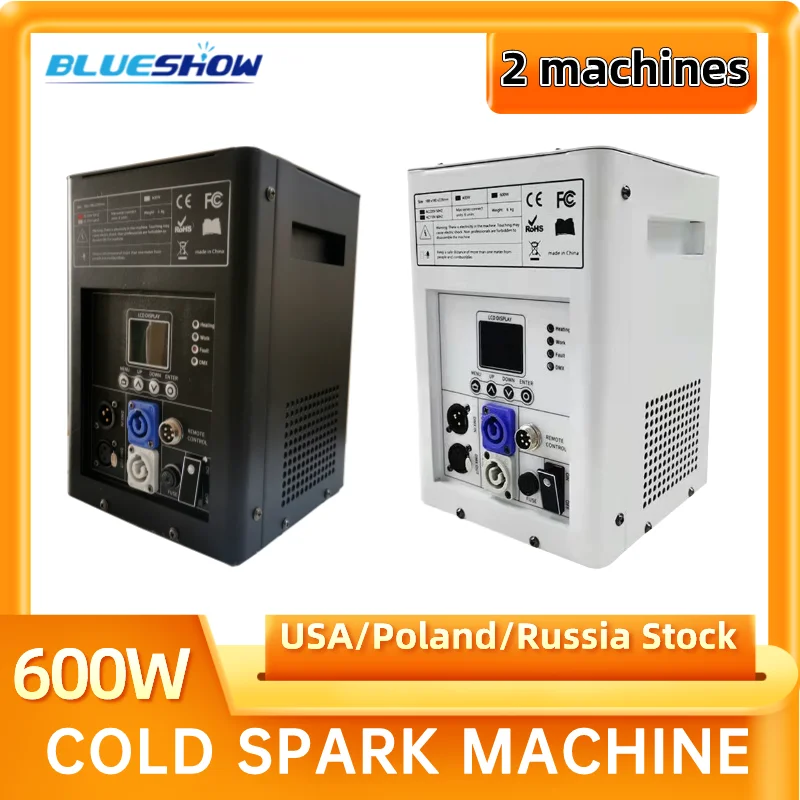 2pcs Ti Powder Cold Spark Machine 600w Firework Machine Fountain DMX ...