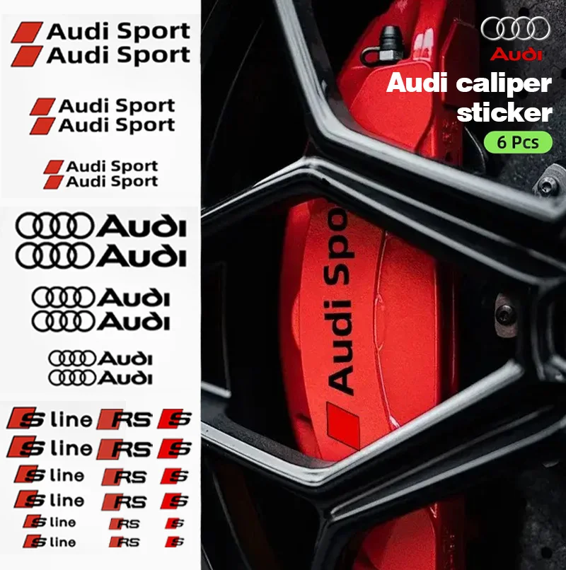 Car-Brake-Caliper-Sticker-Heat-Resistant-Decals-Auto-Accessories-For ...