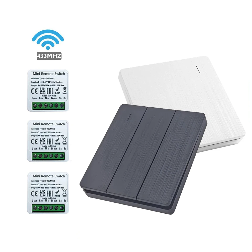 Clapper Light On And Off 433MHz Wireless Smart Switch RF Remote Control ...