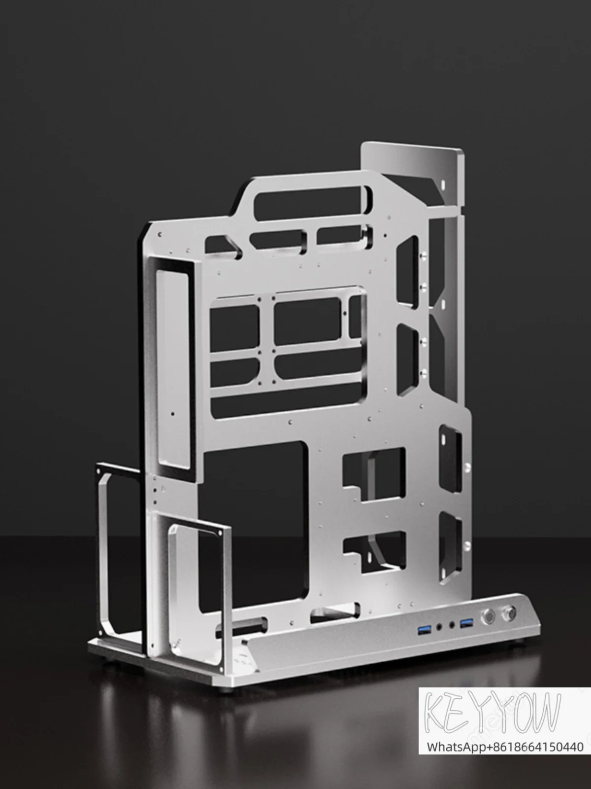 A-type-aluminum-alloy-metal-ATX-minimalist-open-chassis-computer-water ...