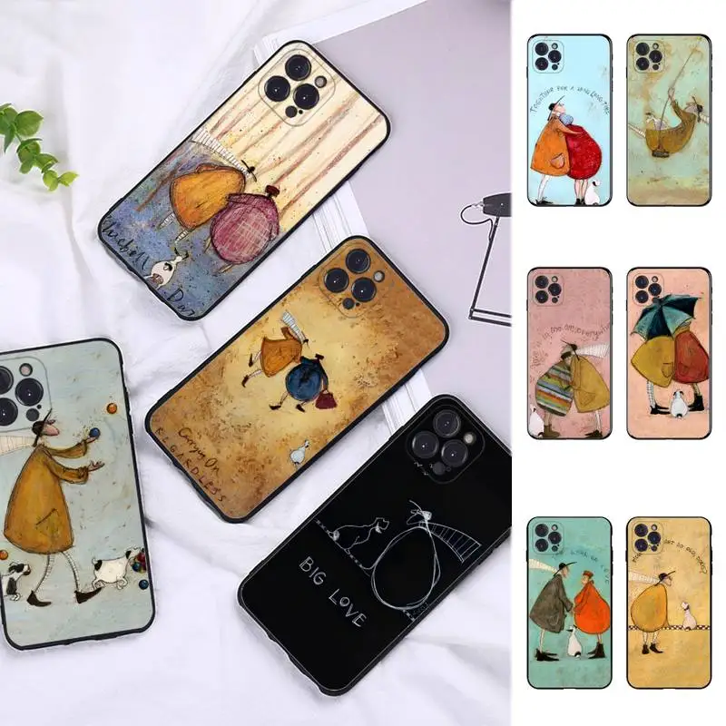 Sam-Toft-Art-Abstract-Landscape-Love-Dogs-Pet-Phone-Case-for-iPhone-11 ...
