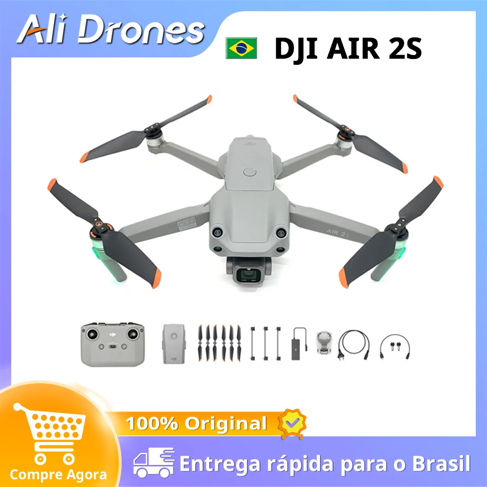 DJI Air 2S drone with 1-inch CMOS Sensor large 2.4μm pixels 20MP Camera 12km 5.4K Video Brand ...