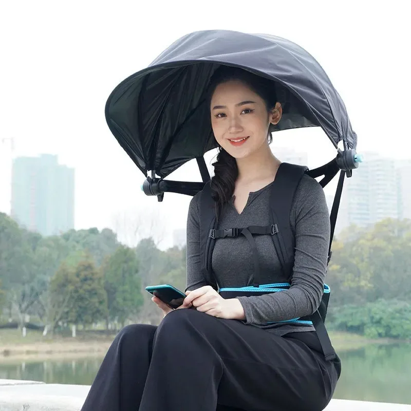 Travel-Folding-Umbrella-UV-Clear-Backpack-Umbrella-Outdoor-Hiking ...