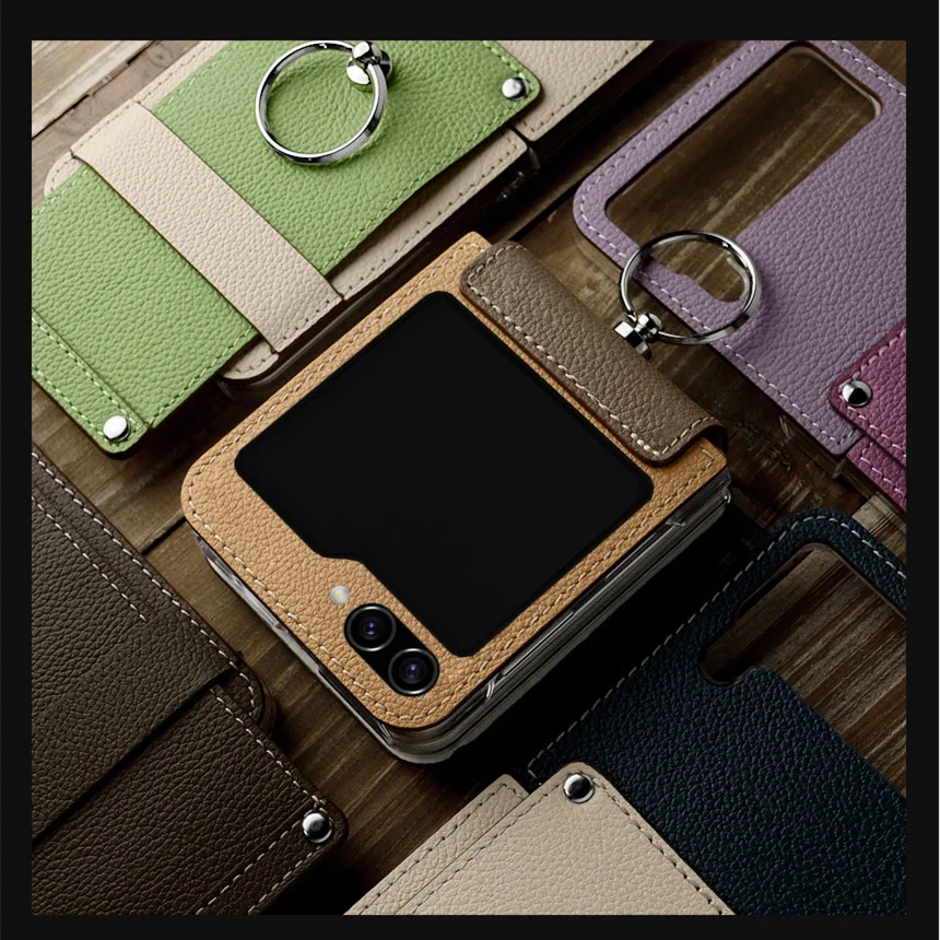 Splicing-Case-For-Samsung-Galaxy-Z-Flip5-Phone-Case-Plain-Pattern ...