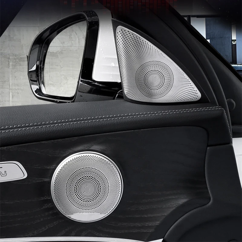 Stainless Steel Tweeter Speaker Cover Trim For Mercedes Benz C E Class ...