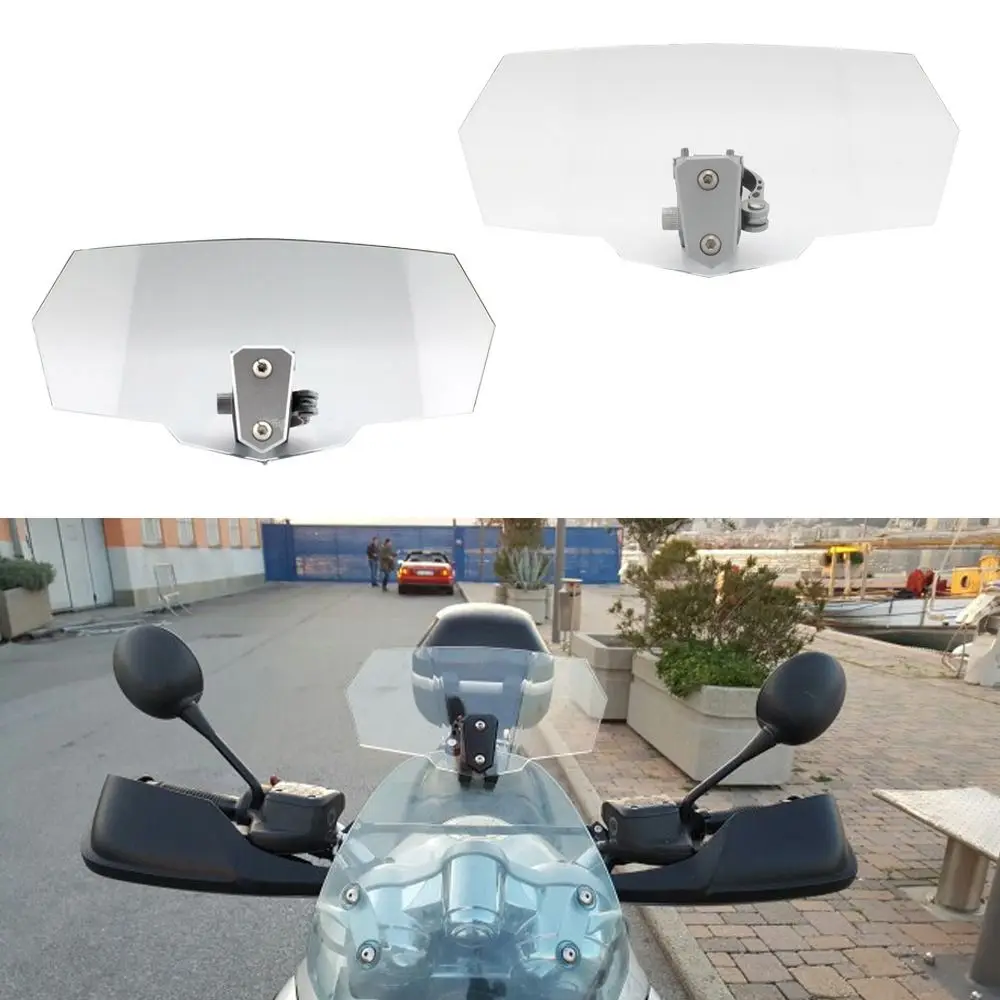 Heightened Motorcycle Windshield Clip On Adjustable Moto Extension ...