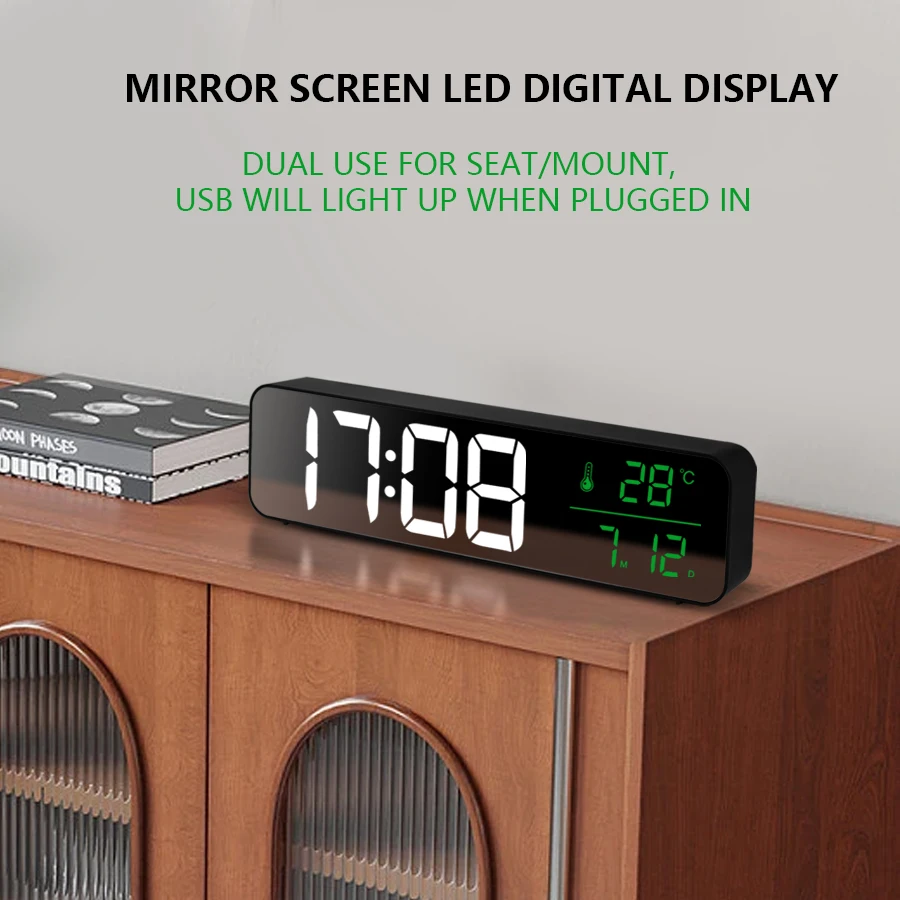 LED-Digital-Alarm-Clock-Temperature-Date-Display-Snooze-USB-Desktop ...