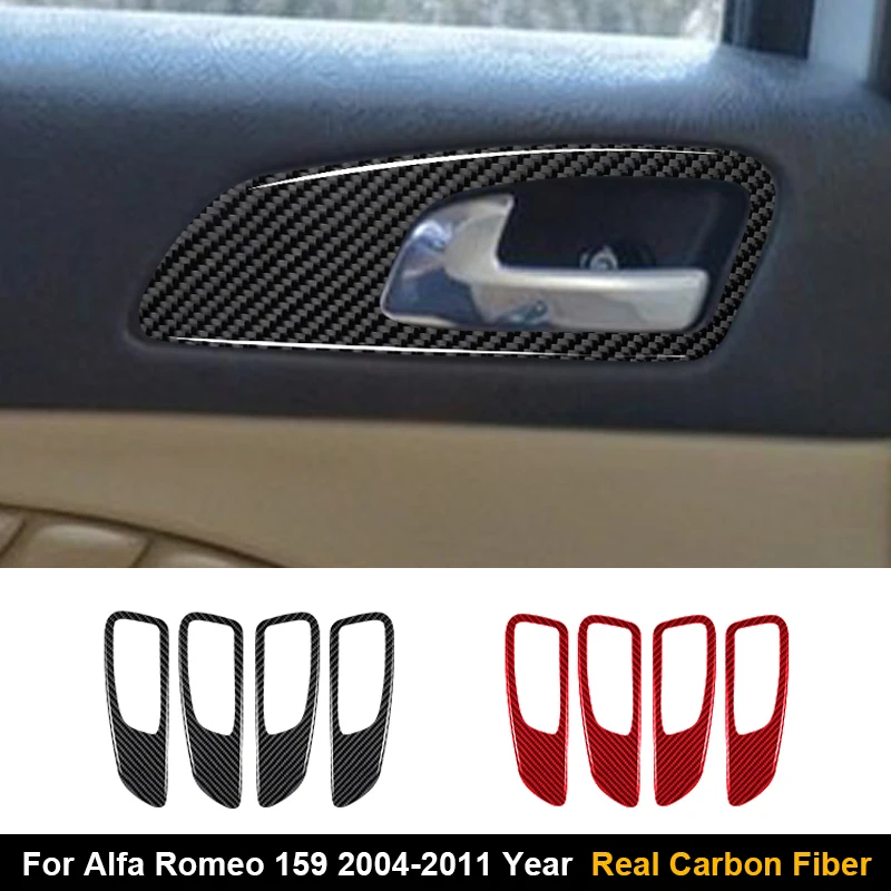 4PCS/SET Real Carbon Fiber Sticker For Alfa Romeo 159 2004-2011 Car ...