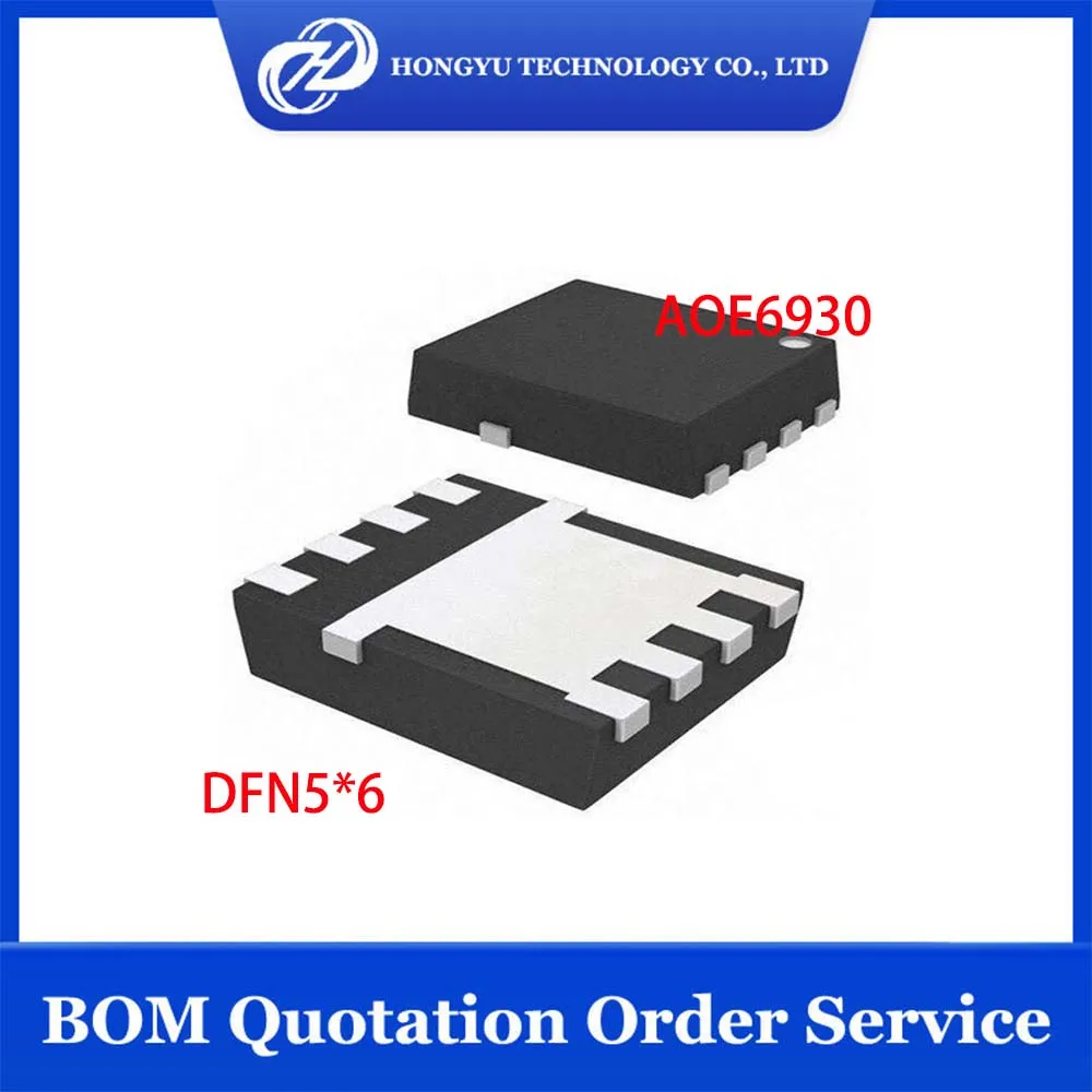 5 - 50 個/個 AOE6930 E6930 6930 MOSFET 2 N-CH 30V 22A/85A QFN-8 DFN5*6 IC ...