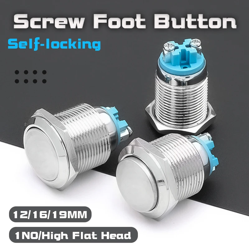 12-16-19mm-Metal-Push-Button-Switch-Waterproof-Self-Locking-High-Head ...