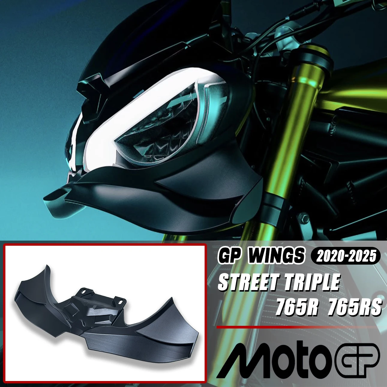 For Street Triple 765R 765RS 2020 2021 2022-2025 Front Spoiler Front ...