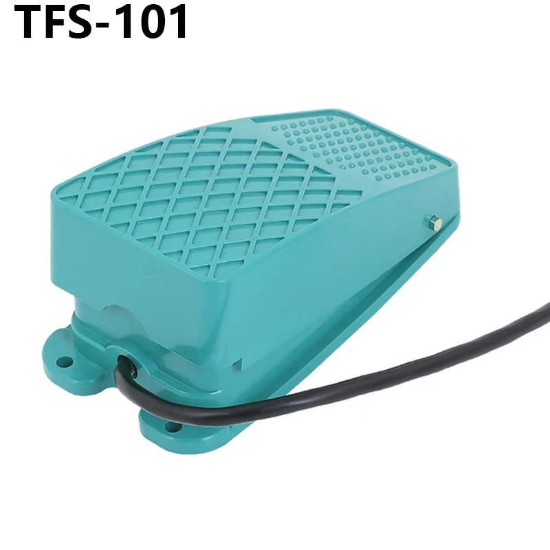 AC 250V 10A SPDT NO NC Nonslip Metal Momentary Power Foot Pedal Switch Green TFS 101| | - AliExpress