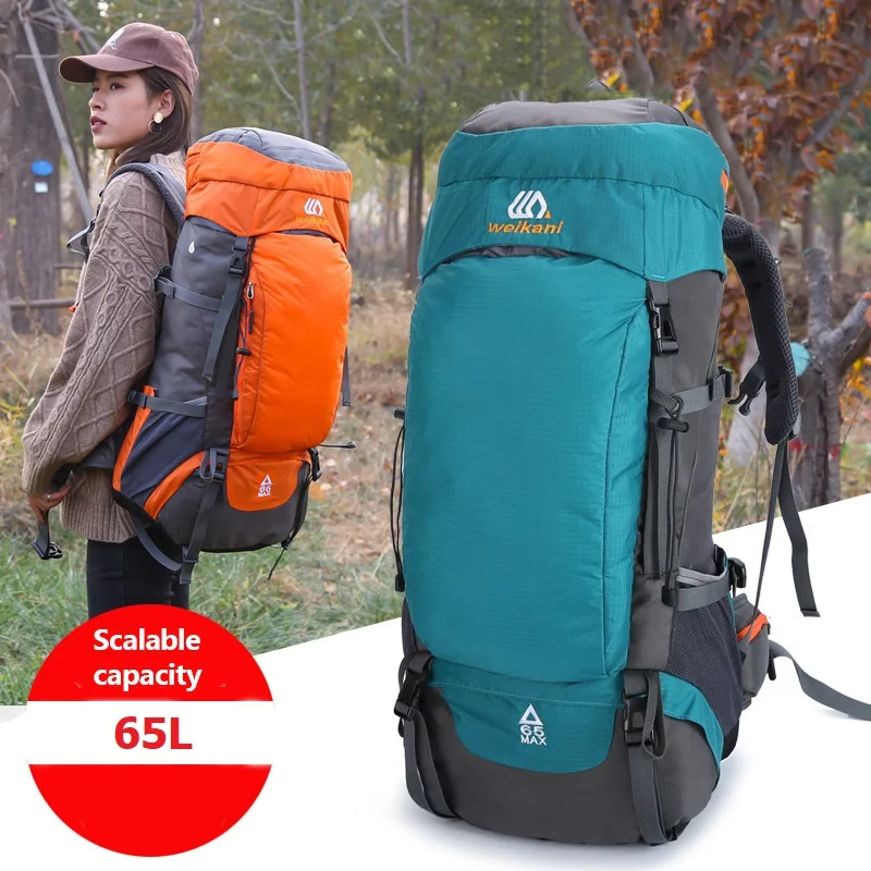 65L Camping Backpack Large Capacity Outdoor Climbing Bag Waterproof ...