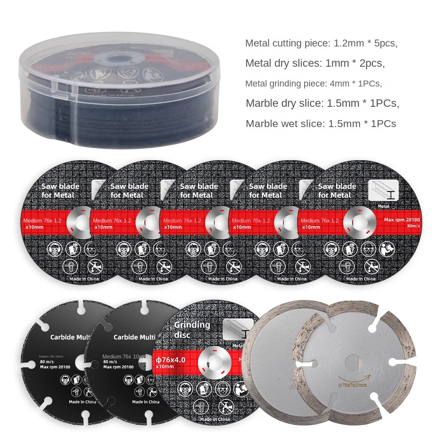 1-10PCS-76mm-Saw-Blade-Electric-Grinding-Cutting-Disc-Rotary-Tool-Metal ...