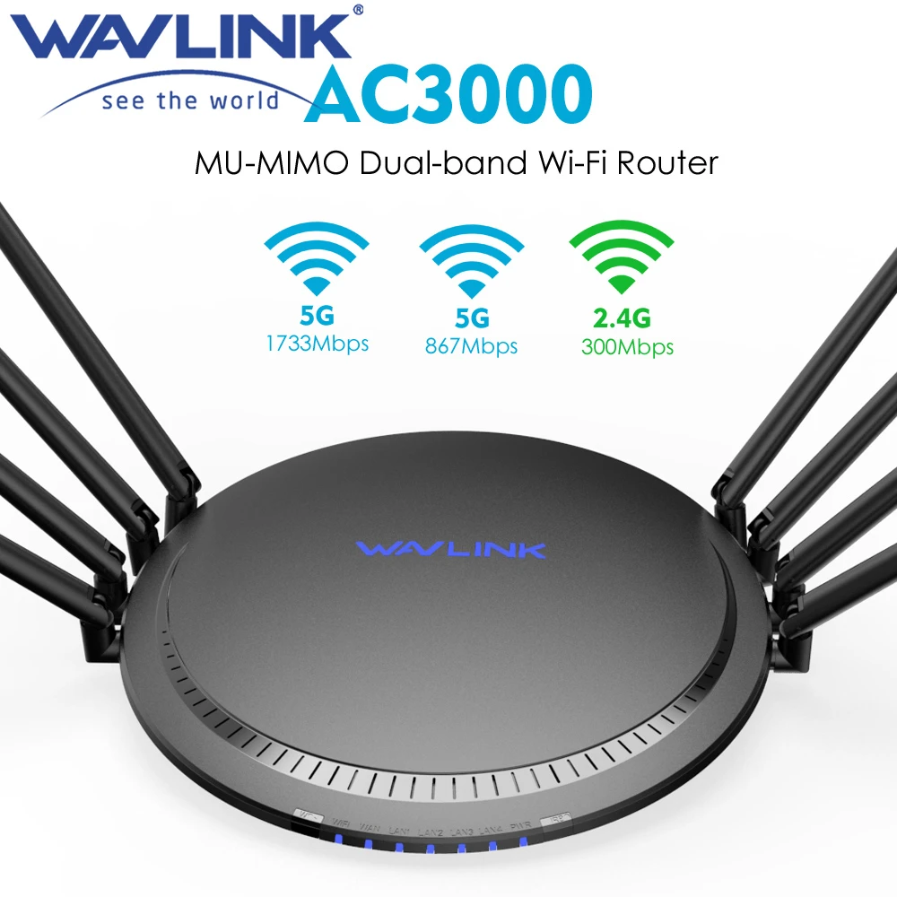 Wavlink Ac3000 Gigabit Wireless Wifi Router Long Range Extender Wi Fi ...