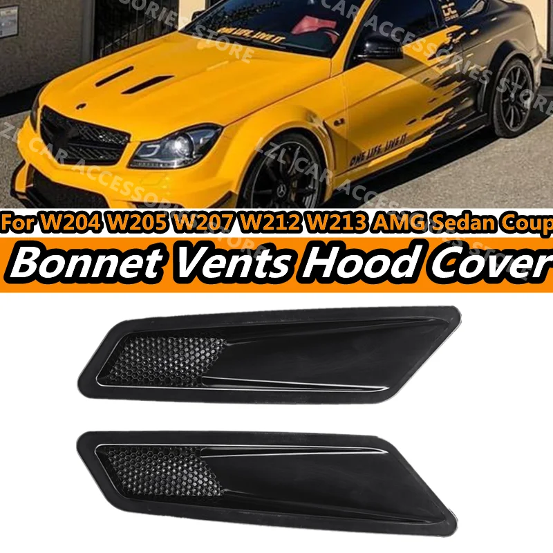 2X-Bonnet-Air-Vents-Engine-Hood-Car-Exterior-Parts-For-Mercedes-Benz ...