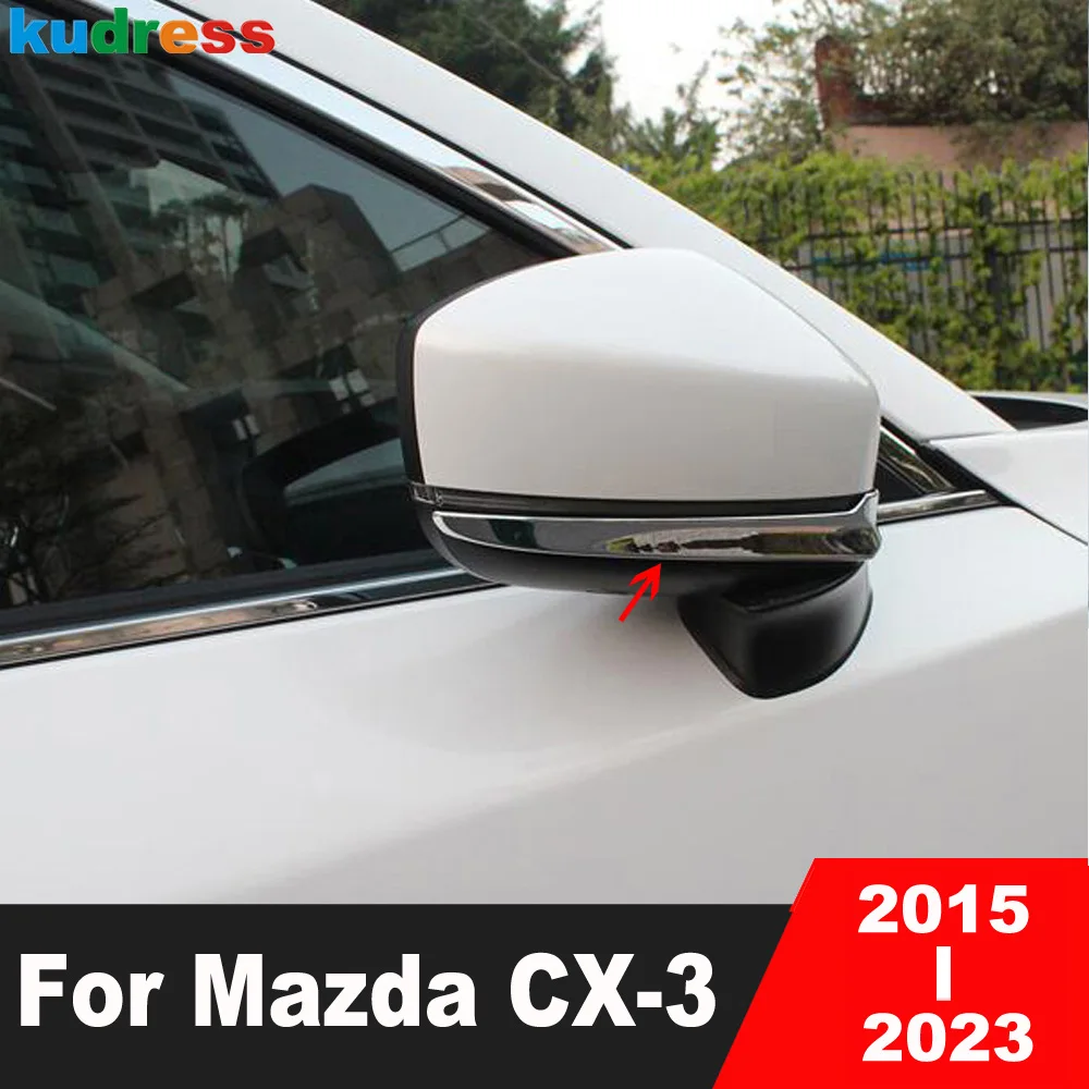 Rearview Mirror Cover Trim For Mazda Cx-3 Cx3 2015-2020 2021 2022 2023 ...