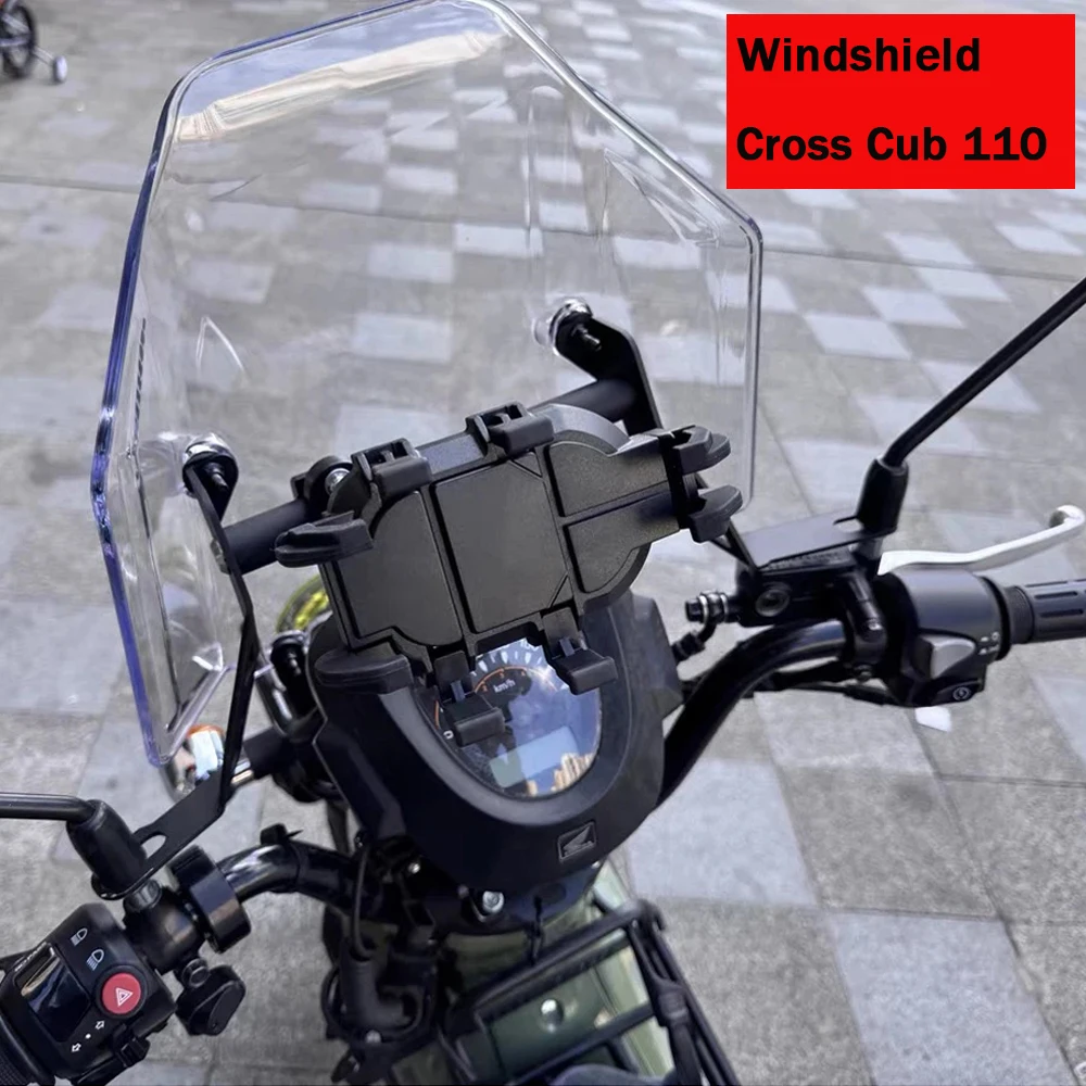 CC-110-Motorcycle-Windshield-Fairing-For-HONDA-Cross-Cub-110-2023 ...